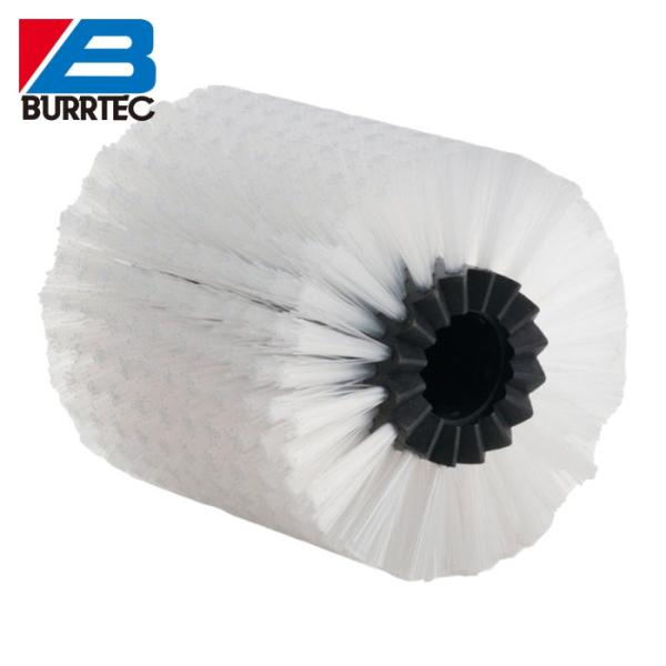 BURRTEC ホイールブラシ|特長:ポリプロピレンは吸水率が低いため水との併用が多い洗浄などに最適です。 今までのロールブラシはブラシの一部が摩耗しただけでブラシ全体を替えなければなりませんでした。 ロジスブラックシステムはブラシ幅100...