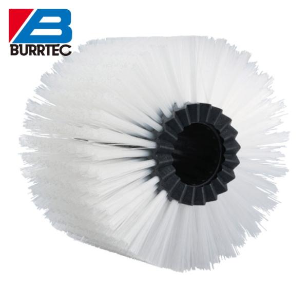 BURRTEC ホイールブラシ|特長:ポリプロピレンは吸水率が低いため水との併用が多い洗浄などに最適です。 今までのロールブラシはブラシの一部が摩耗しただけでブラシ全体を替えなければなりませんでした。 ロジスブラックシステムはブラシ幅100...