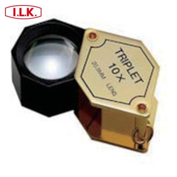池田レンズ ポケットルーペ|特長:おすすめ!レンズ径が大きくて見やすい宝石鑑定用ルーペ。 トリプレットレンズ仕様/倍率10倍/レンズ径20。 5mm。