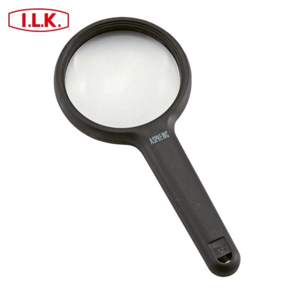 池田レンズ 手持ちルーペ|特長:軽くて丈夫で強めの倍率で大変見やすい「非球面レンズ」のルーペです。