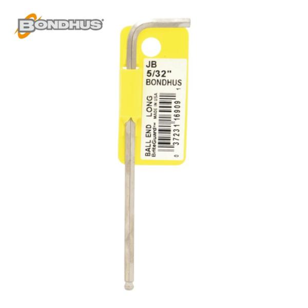 BONDHUS ボールポイント六角棒レンチ(インチサイズ)|特長:ブライトガード[[TM上]]加工は一般的なメッキ加工の2倍以上の耐食性があります。 鋼材にはバナジウム鋼のような一般的な鋼材に比べ、20%以上も強度があるプロテニアム[[R上...