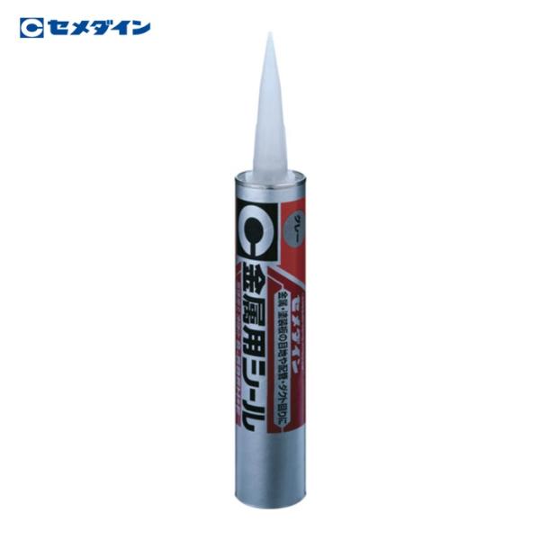 セメダイン 建築用シーリング剤|特長:耐候性、密着性に優れたシーリング材です。 表面被膜が早く張る速硬化タイプです。 塗料によっては硬化後上塗りが可能です。