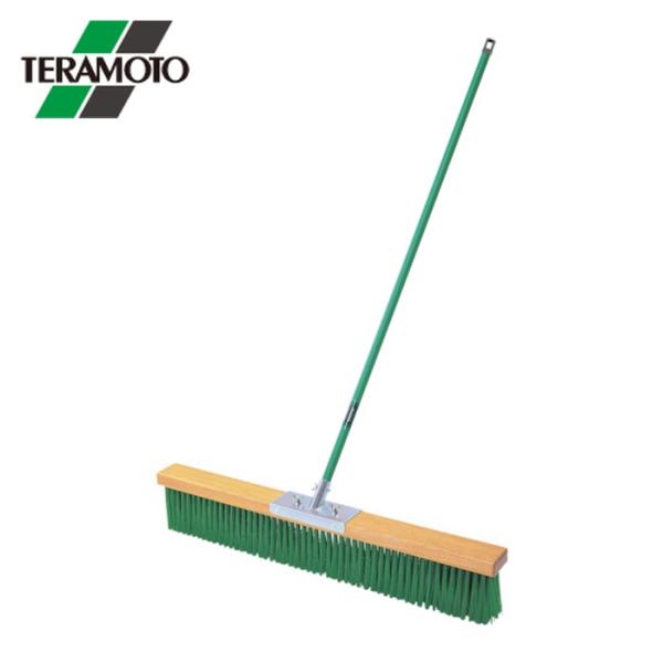 テラモト デッキブラシ|特長:柄の先端が回転キャップ式です。