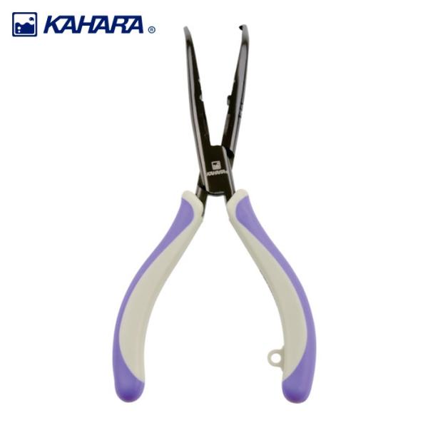 KAHARA ノーズプライヤー|特長:サビに強いブラックニッケル加工ステンレス製です。 手や爪を傷めない便利なリングオープナー付きです。