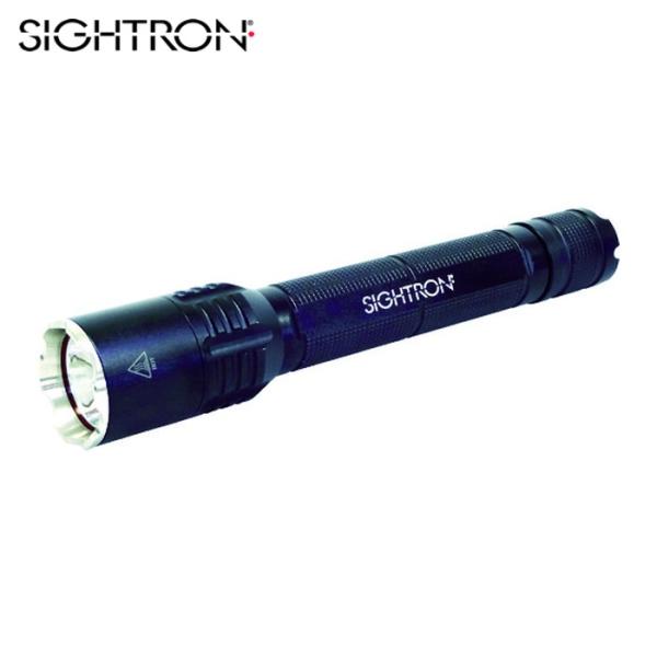 SIGHTRON LED懐中電灯(電池式)|特長:軽量スリムボディのLEDハンディライトです。 3段階のlm調整(40、75、150lm)と、ストロボSOSに切り替えが可能です。 有効照射距離200mで遠くの対象を照射可能です。