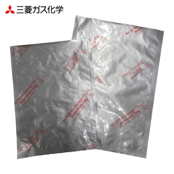 三菱ガス化学 気化性防錆袋|特長:長期保管、過酷な条件に耐えるハイガスバリア袋です。 高い信頼性を持つ、厚いアルミ箔を使用しています。 乾燥剤や脱酸素剤(RP剤)と併用することができます。