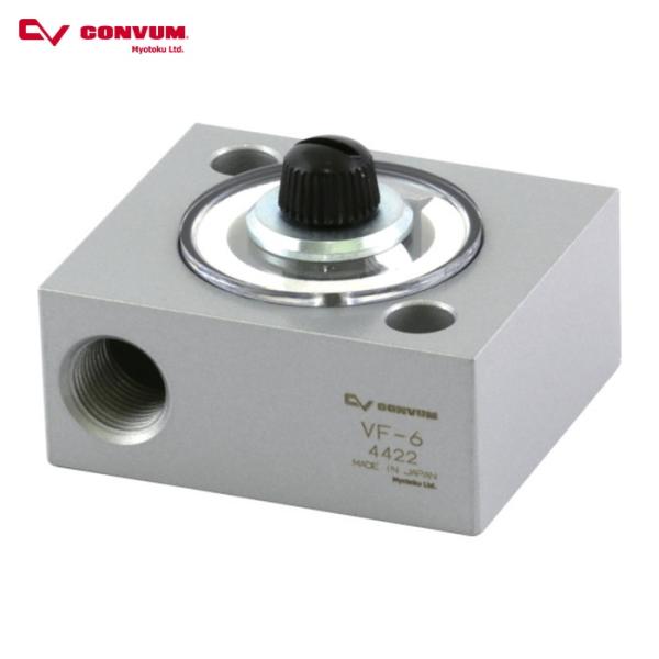 CONVUM 真空用フィルター|特長:薄型設計で、大流量の真空吸込み口に接続が可能です。 接続口径は豊富です。