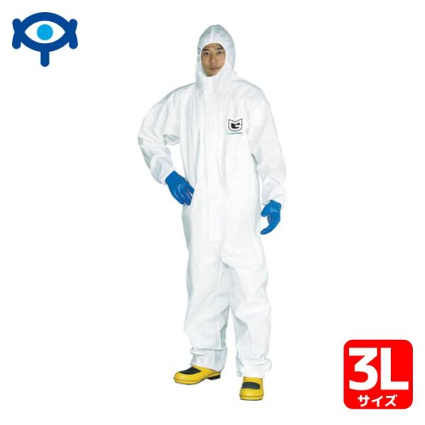 エイブル山内 使い捨て保護服|特長:高い耐水性・耐油性があります。 帯電防止を施してあります。 安心の国産素材を使用しています。