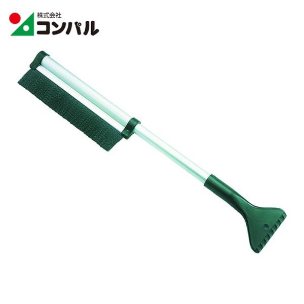 コンパル 除雪ブラシ|特長:冬場の車の雪除けに便利です。 超軽量、ミニタイプで、車内でも場所いらずのコンパクト設計です。