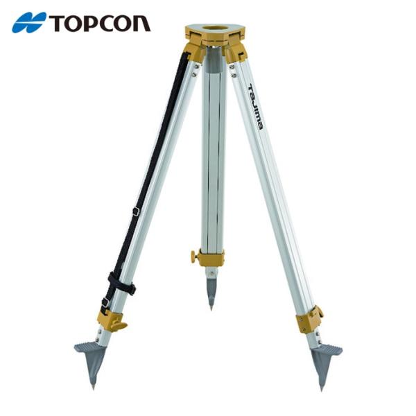 TOPCON セオドライト|特長:トータルステーション・セオドライト用三脚です。 安定感のある大型脚頭を採用しています。 シンプルで使いやすいです。