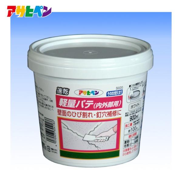 特長●屋内外で使用でき、軽量で収縮がない、速乾タイプです。用途●屋内外の壁面（プラスター、スタッコ、木部）などのひび割れ・釘穴（深さ2cm以下）の補修。