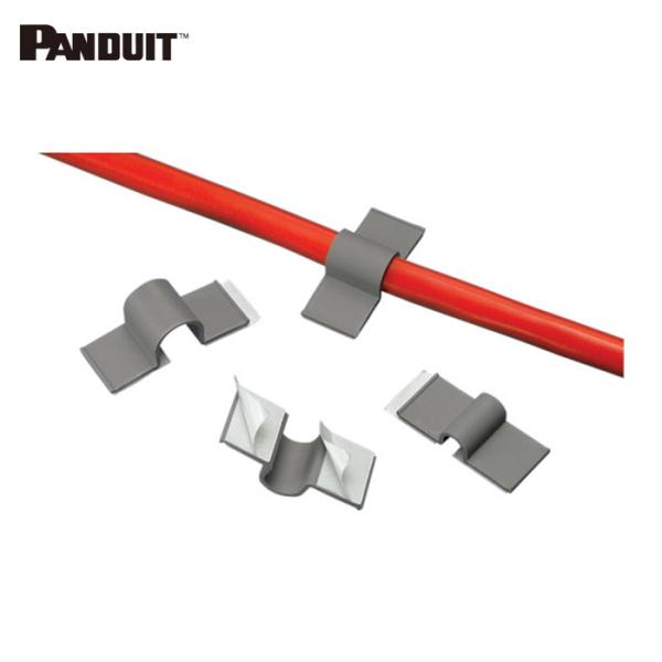 PANDUIT ケーブルクリップ|特長:両面テープが両側についており、しっかりと固定できます。