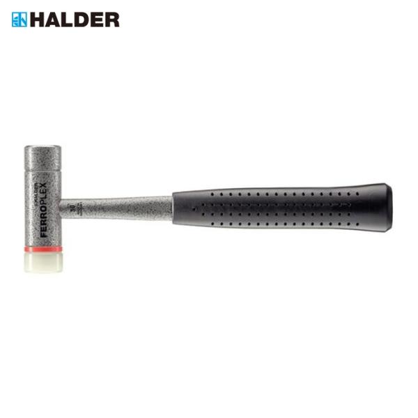 HALDER コンビネーションハンマー|特長:鉄ハンマーとプラスチックハンマーが一つになったコンビハンマーです。 金槌側のヘッドは特殊な熱処理鋼で作られており、特に打撃面は高周波焼入れにより硬化処理されています。 ナイロン製インサートは、高...