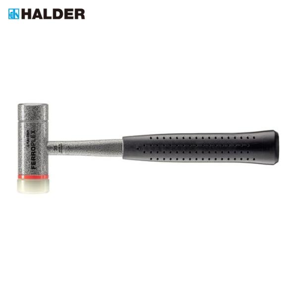 HALDER コンビネーションハンマー|特長:鉄ハンマーとプラスチックハンマーが一つになったコンビハンマーです。 金槌側のヘッドは特殊な熱処理鋼で作られており、特に打撃面は高周波焼入れにより硬化処理されています。 ナイロン製インサートは、高...