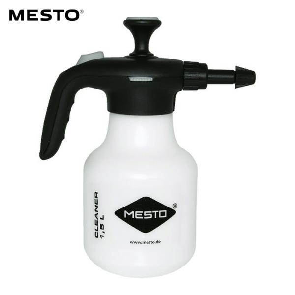 MESTO 蓄圧式スプレー容器|特長:蓄圧式なので業務用の清掃など、簡単に作業できます。 ハンディタイプで握りやすく、操作性に優れています。 pH7~14までの液体に使用できます。