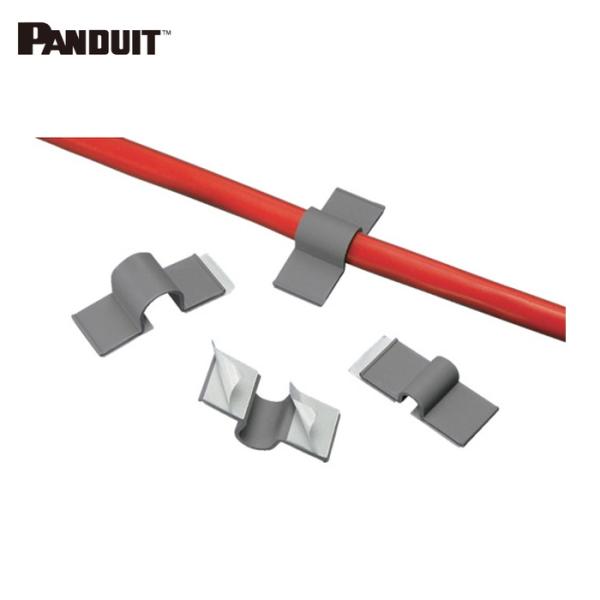 PANDUIT ケーブルクリップ|特長:両面テープが両側についており、しっかりと固定できます。