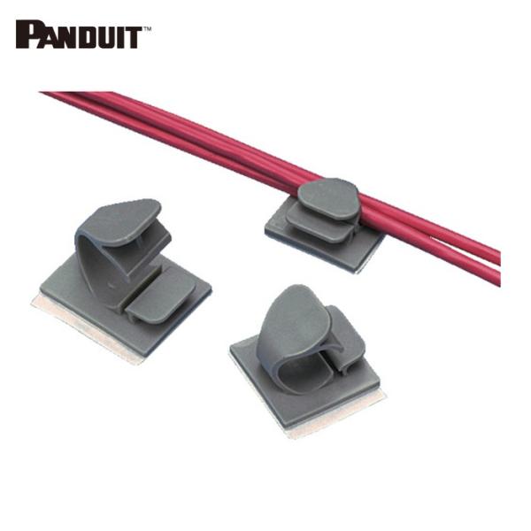 PANDUIT ケーブルクリップ|特長:電線、ケーブルなどを保持します。 カバーをロックできるので、ケーブルがしっかり保持できます。 カバーは取り外せますので、ケーブルの増設、変更などにも対応できます。