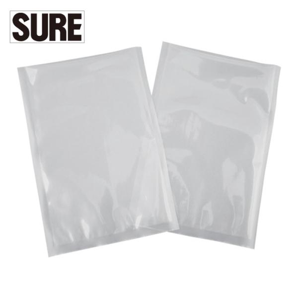 SURE 真空包装機|特長:真空包装機脱気式専用のエンボス付ナイロンポリ袋ロールタイプです。