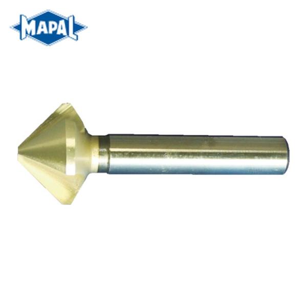 MAPAL カウンターシンク|特長:不等分割刃(特許出願中)の採用により切削抵抗が大幅に軽減され、バリやねじ山つぶれを防止します。 ビビリを抑制し面粗度、真円度が向上します。