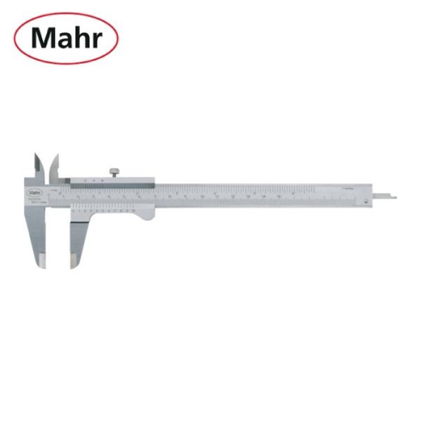 マール 標準ノギス|特長:バーニヤとメインスケールは読取時の反射を防ぐためサテンクロム仕上げが施されています。