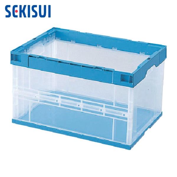 積水 折りたたみコンテナ|特長:使わない時は折りたたんで収納できるため、省スペース化に役立ちます。 内面フラット構造で内容物を傷つけにくい設計です。