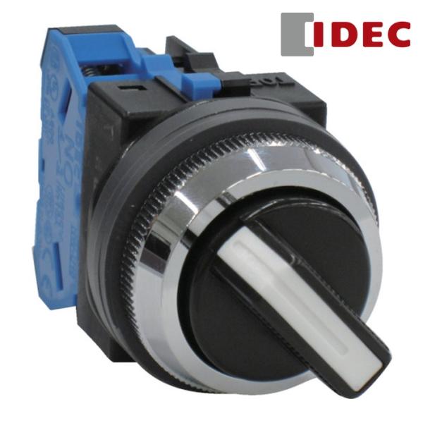 IDEC セレクタスイッチ|特長:防噴流・防油形です。 (NECA CA4520)・UL、CSA、CCC認証およびEN規格適合品です。 φ22・25・30mmコントロールユニット全機種に同じコンタクトブロックを搭載し、安全性・省工数などで利...