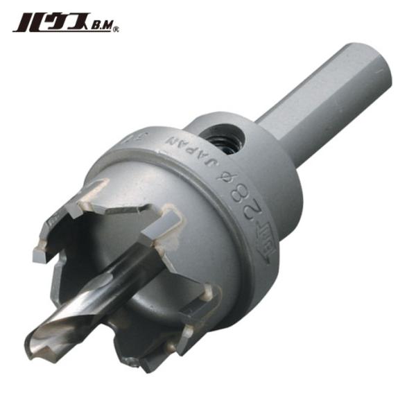 ハウスB.M 超硬チップ付ホールソー|特長:作業中に発生しがちな共振作用によるびびりを抑制します。 一体形状ボディが安定した切れ味と耐久性を発揮します。