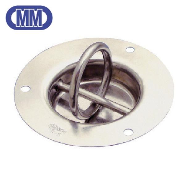 水本 フック|特長:埋め込みタイプなので設置面に邪魔なでっぱりが出ません。 リング部分は使用したい時のみ起こして、不使用時は埋め込み部分に収まるので邪魔になりません。