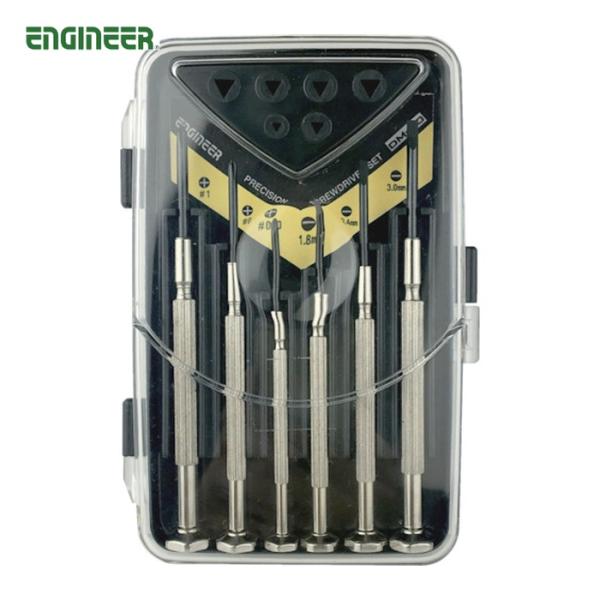 特長●時計、カメラ、眼鏡などに使用される精密小ネジ用のドライバーです。●ローレット加工、回転キャップ付で操作性が向上しています。●時計、カメラ、メガネ等に使用される精密小ネジ用です。用途●各種小ネジの取り付け、取り外しに。