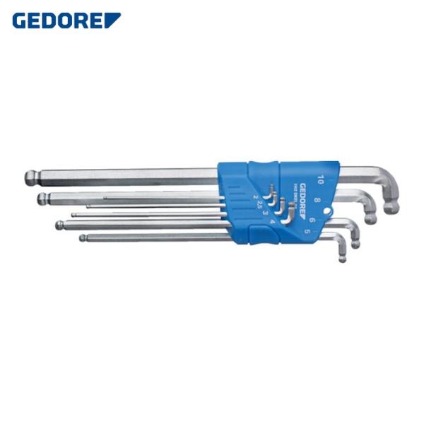 GEDORE ボールポイント六角棒レンチセット|特長:ボールエンドと六角の組み合わせで作業効率が上がります。