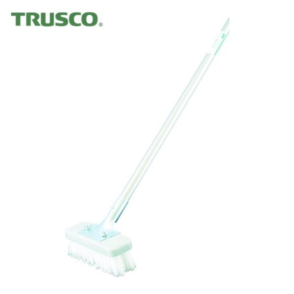 TRUSCO デッキブラシ|特長:ブラシの甲は汚れに強い樹脂を使用しています。