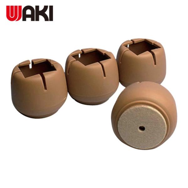 WAKI イス用キャップ|特長:フローリングの傷を防ぎ、音も静かになる椅子脚キャップです。 切り込みをいれることにより、キャップを広げやすく簡単に装着させる事が出来ます。 接着剤を使わずフェルトを熱で接着していますので粘着剤が床について汚れ...