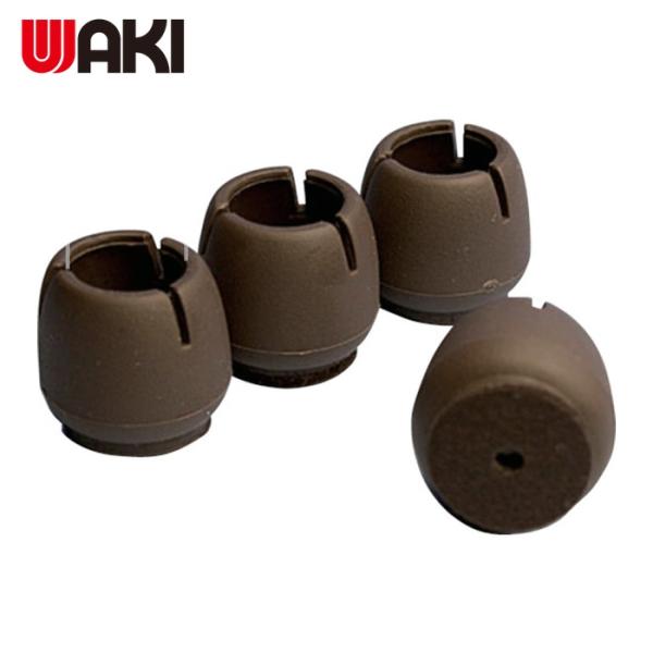 WAKI イス用キャップ|特長:フローリングの傷を防ぎ、音も静かになる椅子脚キャップです。 切り込みをいれることにより、キャップを広げやすく簡単に装着させる事ができます。 接着剤を使わずフェルトを熱で接着していますので粘着剤が床について汚れ...