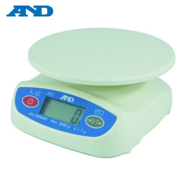 A&amp;D 防じん・防水型デジタルはかり|特長:ジャバジャバ洗える安心のIP67 防水はかりです。 持ち運び用の取手付き(本体背面側)です。 容器の重さをゼロにできるワンタッチ風袋引き機能付きです。