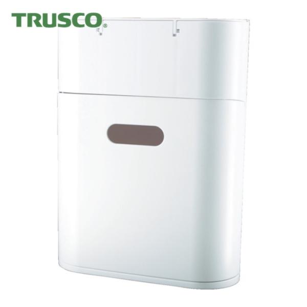 TRUSCO そうじ用具ケース|特長:市販の粘着クリーナーとスペアをまとめて管理ができます。 クリーナーの出し入れが片手でできます。