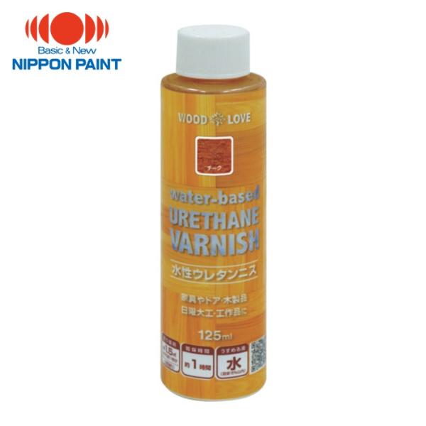 ニッぺ 木部用塗料|特長:臭いが少なく、塗りやすい水性塗料です。 乾燥後、硬い塗膜ができます。 着色とニス塗りが同時にでき、木目を生かした美しいつやに仕上がります。