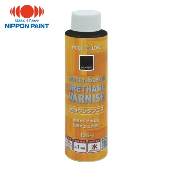 ニッぺ 木部用塗料|特長:臭いが少なく、塗りやすい水性塗料です。 乾燥後、硬い塗膜ができます。 着色とニス塗りが同時にでき、木目を生かした美しいつやに仕上がります。