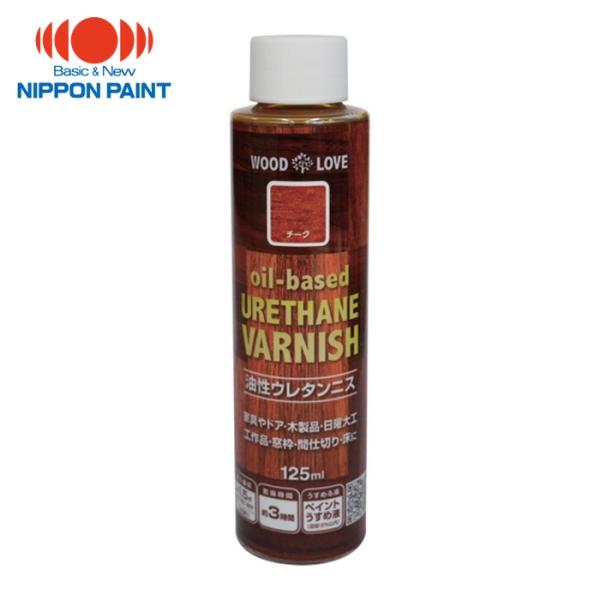 ニッぺ 木部用塗料|特長:耐候性がよく、変色が少ないニスです。 着色とニス塗りが同時にでき、木目を生かした美しいつやに仕上がります。 摩耗や衝撃に強く、耐久性に優れた高性能ウレタン樹脂塗料です。