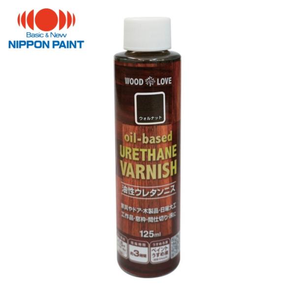 ニッぺ 木部用塗料|特長:耐候性がよく、変色が少ないニスです。 着色とニス塗りが同時にでき、木目を生かした美しいつやに仕上がります。 摩耗や衝撃に強く、耐久性に優れた高性能ウレタン樹脂塗料です。