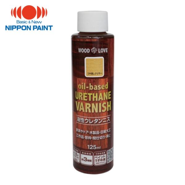 ニッぺ 木部用塗料|特長:耐候性がよく、変色が少ないニスです。 着色とニス塗りが同時にでき、木目を生かした美しいつやに仕上がります。 摩耗や衝撃に強く、耐久性に優れた高性能ウレタン樹脂塗料です。