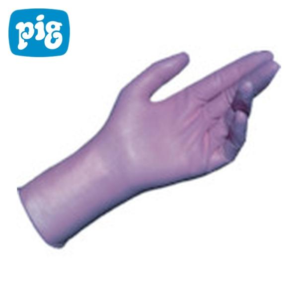 pig ほうき(HACCP対応)|特長:天然ラテックス、ネオプレン、ニトリル混合素材の、耐水性パウダーなし使い捨てグローブです。 やわらかく、耐薬品性があり、丈夫です。 薬品のしぶきと微生物に対して有効です。