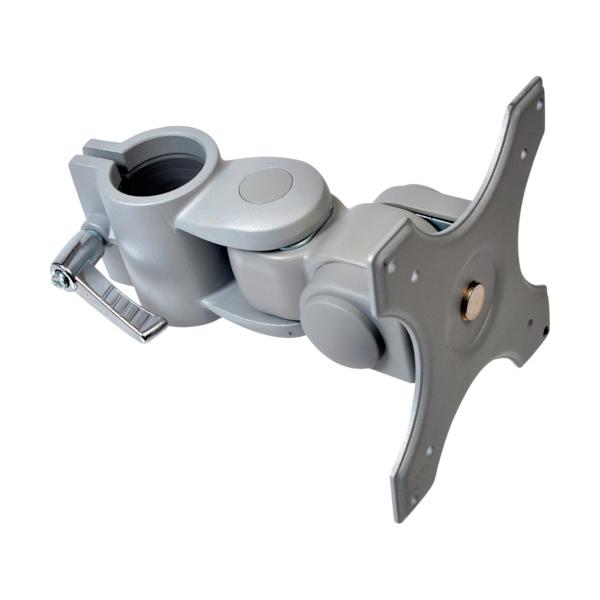 サンコー モニター取付アーム|特長:モニターアームシリーズをカスタム可能なオプションアイテムです。 35mm径のアームポールに取り付け可能な2軸式のモニターアームです。