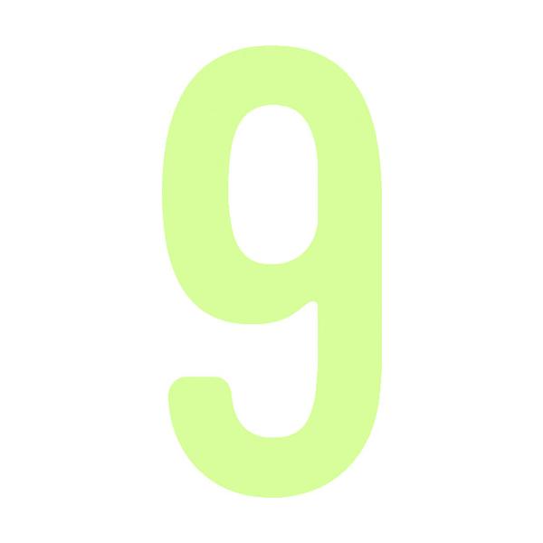 【仕様】●縦(mm)：50●横(mm)：25●表示内容：9●取付仕様：粘着シール●JB級(4〜5時間発光)【型番】AILUMI50-9　/　AILUMI509【商品コード】1029992※お問い合わせの際はこちらの商品コードをお伝えください