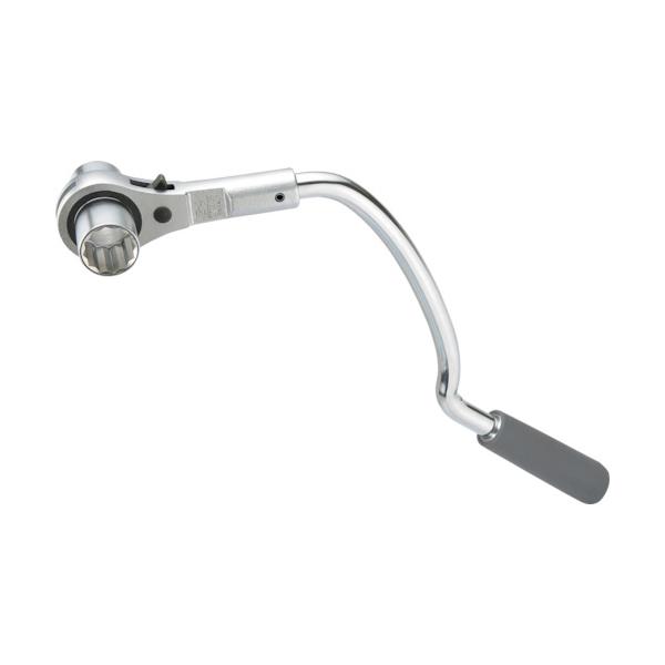 【仕様】●対辺寸法(mm)：30●全長(mm)：440●厚さ(mm)：94●ギア数：48歯●対辺(mm)：30●水道本管のフランジボルトの脱着に使用。8歯、ラチェット駆動7.5°で細かい駆動ができる。【型番】RM-30LYN　/　RM30L...