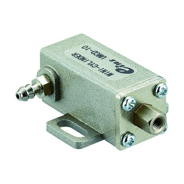 【仕様】●幅(mm)：27●奥行(mm)：33●高さ(mm)：14●ストローク(mm)：10●取付穴：3.5×5●配管：φ4mm●取付ボルト(M3)×2本●出力(N)：24●構造：単動型●使用空気圧：0.3〜0.5MPa●出力：28N(使用...