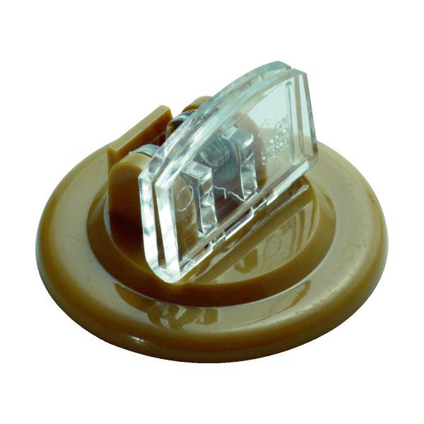 【仕様】●色：ブラウン●幅(mm)：φ40●奥行(mm)：40●高さ(mm)：22●縦(mm)：40●横(mm)：22●挟口寸法(mm)：25●タイプ：PS樹脂【型番】UC-5-BR　/　UC5BR【商品コード】1157683※お問い合わせ...