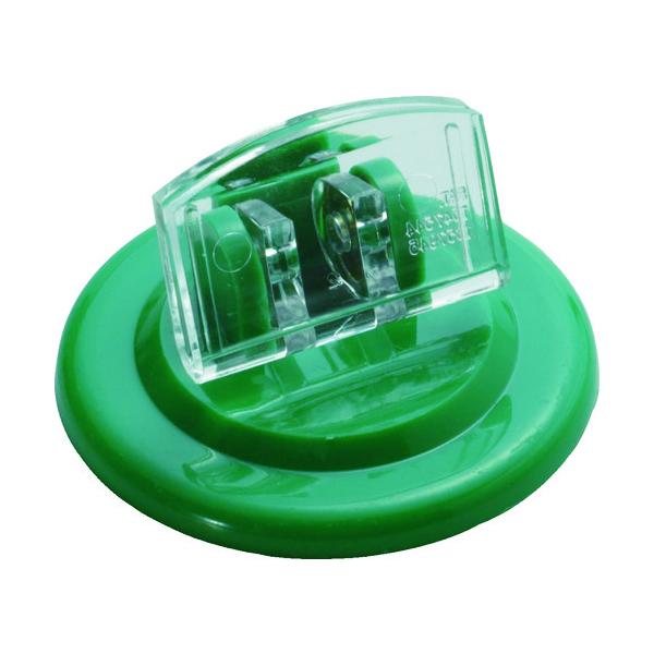 【仕様】●色：グリーン●幅(mm)：φ40●奥行(mm)：40●高さ(mm)：22●縦(mm)：40●横(mm)：22●挟口寸法(mm)：25●タイプ：PS樹脂【型番】UC-5-GR　/　UC5GR【商品コード】1157684※お問い合わせ...