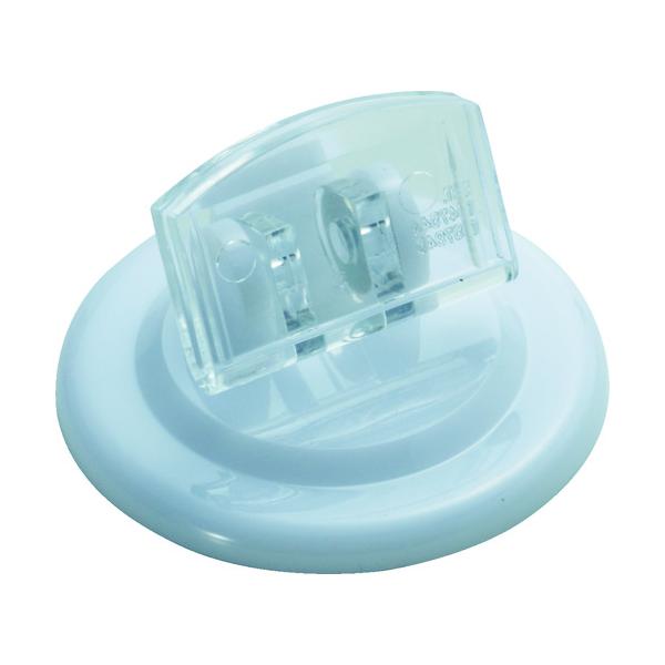 【仕様】●色：ホワイト●幅(mm)：φ40●奥行(mm)：40●高さ(mm)：22●縦(mm)：40●横(mm)：22●挟口寸法(mm)：25●タイプ：PS樹脂【型番】UC-5-WH　/　UC5WH【商品コード】1157685※お問い合わせ...