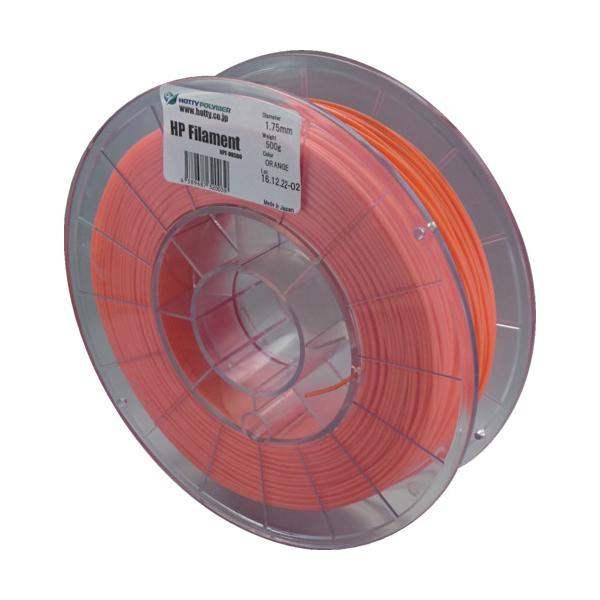 【仕様】●色：オレンジ●サイズ：太さ1.75mm×約230m巻●高さ(mm)：50●ヘッド温度：200〜240℃●推奨出力速度：20mm／秒以下●推奨出力ピッチ：0.1以下【型番】HPF-OR500　/　HPFOR500【商品コード】116...
