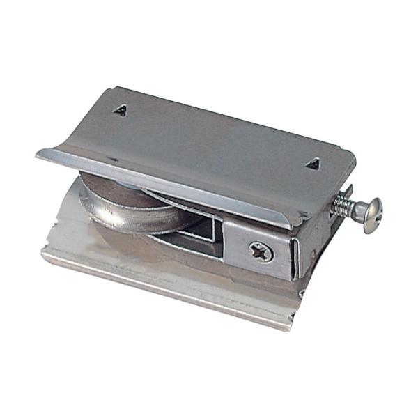 【仕様】●車輪径(mm)：35●車輪幅(mm)：8●耐荷重(kg)2個使用時：35●車輪径D(mm)：35●コマ径：35●適合下框：左右平行型●車輪材質：ステンレス（SUS304）●丸型の戸車【型番】S-228M14B0　/　S228M14...